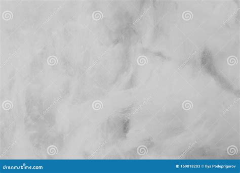 White Cotton Texture Is Soft Fluffy Wadding Background Closeup Stock