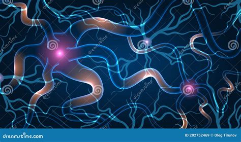 Human Neuron Anatomy Concept Artificial Neural Network Technology Science Medicine Stock