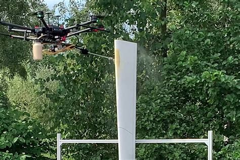 Scientists Use Drones For Inexpensive Ice Prevention On Wind Turbines