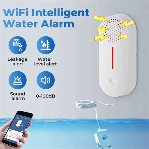 Hpdl White Wifi Drip Alarm Wifi Water Level Alarm Wireless Intelligent