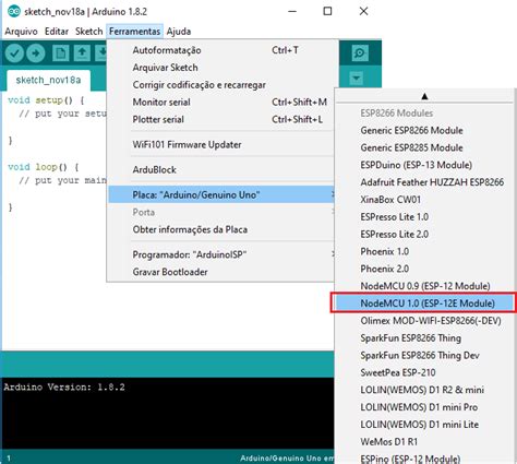 Configuração Da Ide Arduino Para Programar O Esp8266 By Fabio Souza