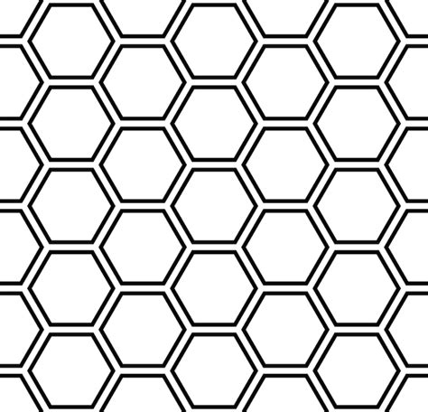 Patrón De Panal Sin Costuras Rejilla Hexagonal De Fondo Vectorial