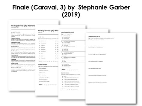 Finale Caraval 3 By Stephanie Garber 2019 Made By Teachers
