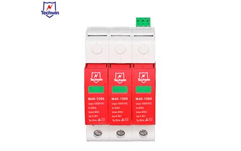 SPD Solar Surge Protector PV SPD Surge Protection Devices For Solar PV Techwin