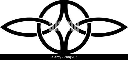 Serch Bythol In Black Celtic Symbol Isolated Background Symbolizes