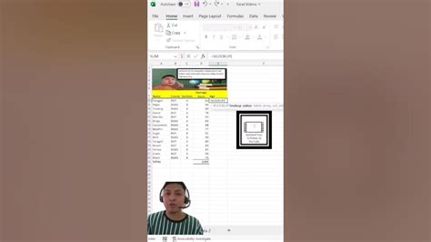 😱ms Excel Vlookup Formula😱 Excel Excelvlookup Microsoft Shortvideo Short Tips Tutorial