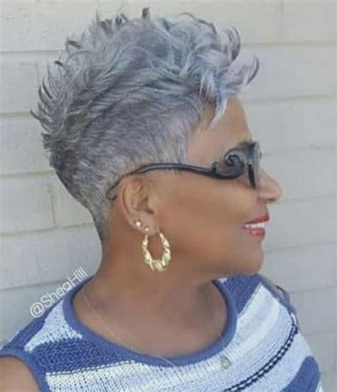 Sliver Grey Curly Non Lace Wig For Older Black Ladies And Seniors Artofit