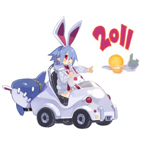 Safebooru Animal Ears Blue Hair Blush Bunny Bunny Ears Bunnysuit Car