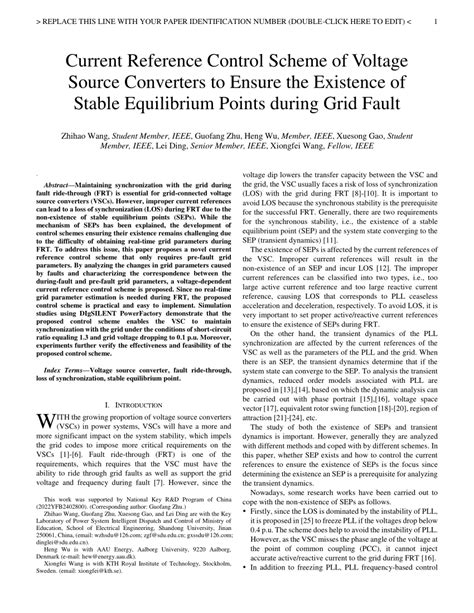 Pdf Current Reference Control Scheme Of Voltage Source Converters To