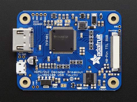 TFP HDMI DVI Decoder To Pin TTL Breakout With Touch ID Adafruit