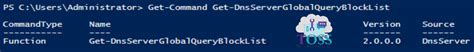get dnsserverglobalqueryblocklist powershell cmdlets toss