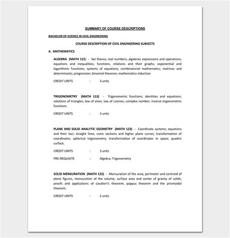 Training Program Outline Template 19 For Word And Pdf Format Dotxes