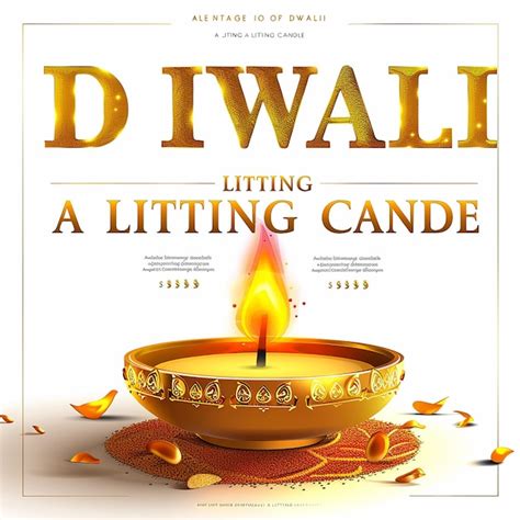 Diwali Escrito En Letras De Oro En Negrita Imagen Premium Generada Con IA