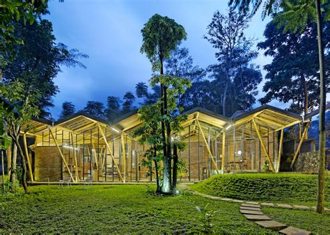 Budi Pradono Architects Bamboo House Mimics Local Buildings