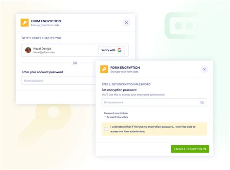 Jotform Form Encryption Modals By Hazal Dengiz On Dribbble
