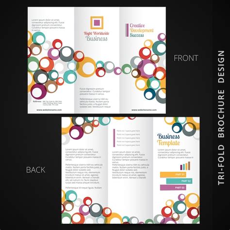 Premium Vector Colorful Tri Fold Brochure
