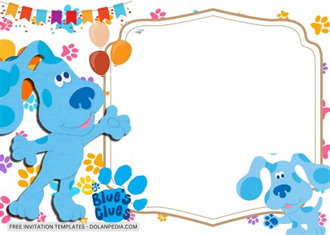 7 Blue S Clues Birthday Invitation Templates Blues Clues Blue S