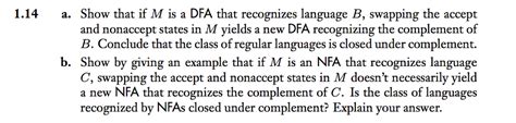 solved show that if m is a dfa that recognizes language b