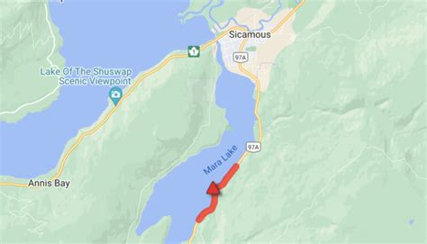 Highway 97a South Of Sicamous Fully Reopened Saturday Morning Salmon