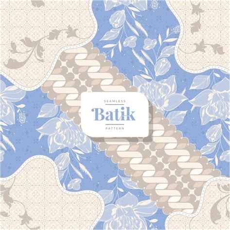 Premium Vector Batik Seamless Pattern 4
