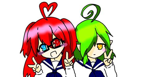 企画】オリキャラコレクション新生活 オクトスちゃフェルちゃコンビ学パロ なるさん底辺絵描きのイラスト Pixiv