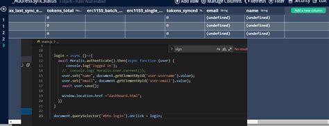Solved T Not Assigninf Value In Dashboard Moralis General Moralis Web3 Forum
