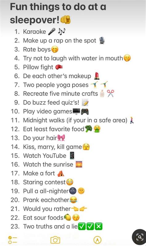 Pin By Carrie Barnhart On Best Friend Activities In Sleepover Things To Do Things To Do