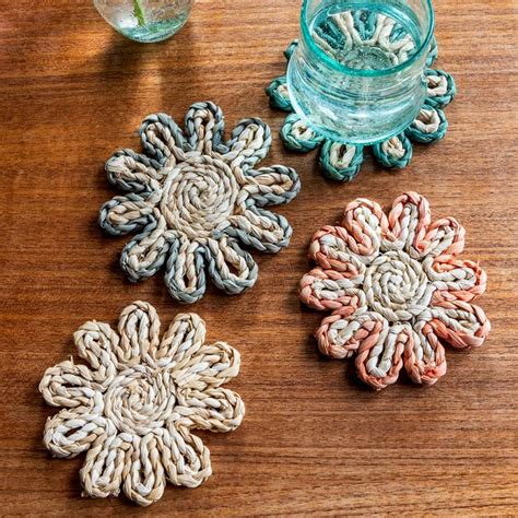 corn Husk Coaster Natural ﻿rex London