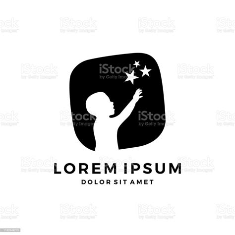아이 아이는 별을 올리는 스타 핸드 케어 아이콘 디자인 영감을가지고 아이에 대한 스톡 벡터 아트 및 기타 이미지 아이 로고