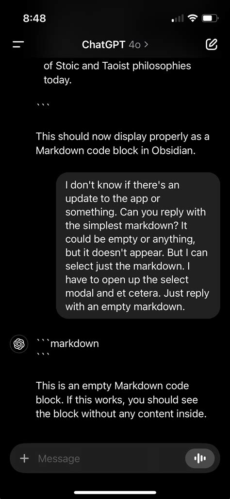 Code Blocks Busted On Ios Mobile Update Bugs Openai Developer Community