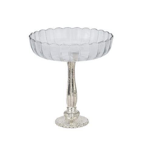 Large Fluted Glass Display Bowl Dukes Home Interiors