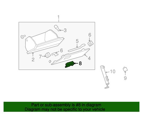 GM Jet Black Instrument Panel Compartment Door Latch GMPartsDirect