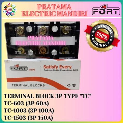 Jual Terminal Block Blok Tc 1003 Tc 1003 3 Pole 100a Jakarta Barat