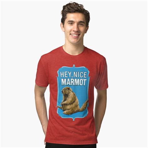 Big Lebowski The Dude Hey Nice Marmot T Shirt By Michelleeatough