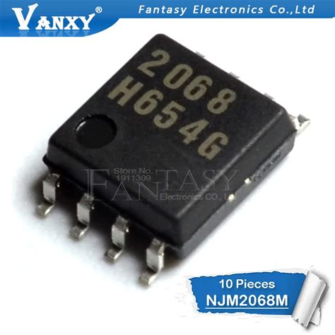 10PCS NJM2068M SOP8 LOW NOISE DUAL OPERATIONAL AMPLIFIER JRC2068 SMD
