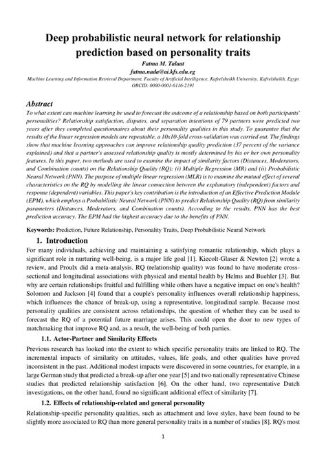 PDF Deep Probabilistic Neural Network For Relationship Prediction