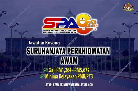 Jawatan Kosong Suruhanjaya Perkhidmatan Awam Malaysia Spa9 ~ Gaji Rm1