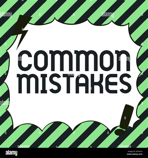 writing displaying text common mistakes word written on actions that