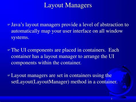swing jcomponents ppt download