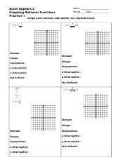 Graphing Rational Functions Day Practice Docx Name Period Date Accel Algebra Graphing