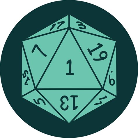 Icon Of Natural 1 D20 Dice Roll 44912905 Png