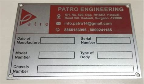 Silverbase Aluminium Name Plate 6mm At ₹ 300piece In Pune Id