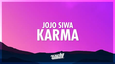 JoJo Siwa - Karma (Lyrics) | karmas a b i should've known better (432Hz ...