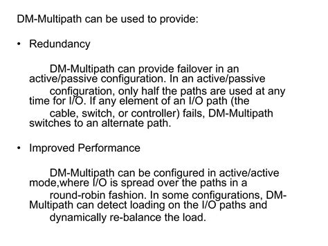 Device Mapper Multipathing Ppt