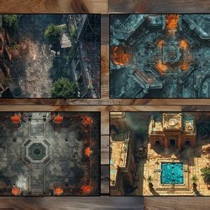 Dungeons And Dragons Battlemaps Backgrounds Bundle Digital RPG Maps