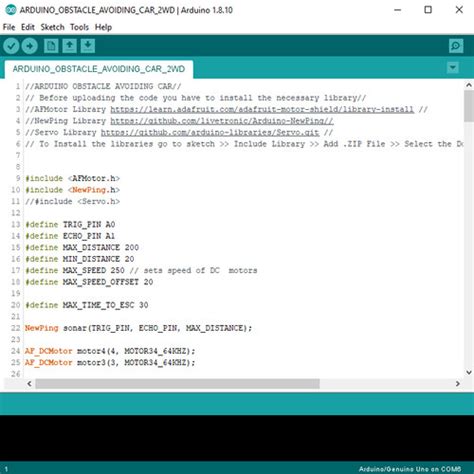 jual source code program arduino smart car robot 2wd kota tangerang