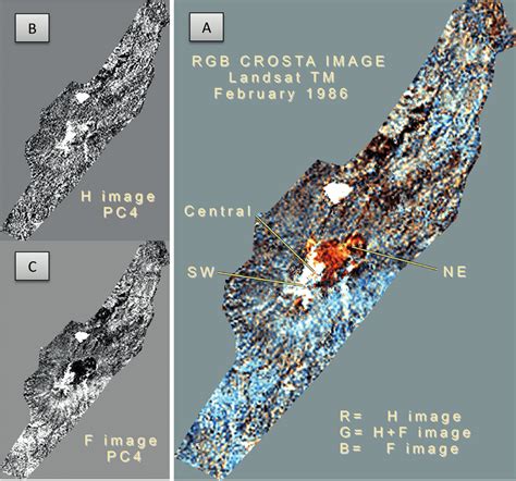 Hydrothermal Alteration Mapping From Landsat Tm February 1986 A Rgb