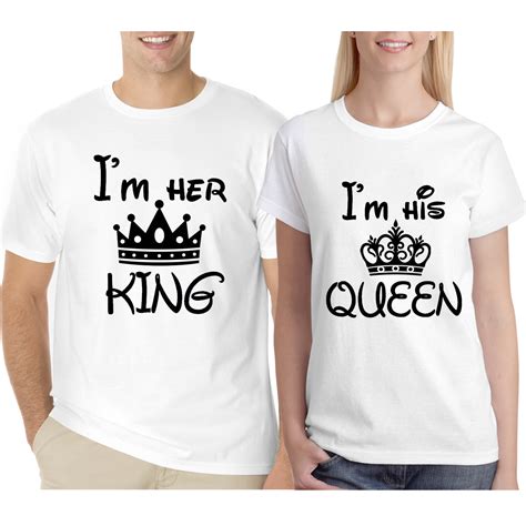 Couple Tshirts Unisex King And Queen Newayprints