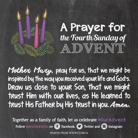 Prayer For The Fourth Sunday Of Advent Ouradvent Christmas Prayer