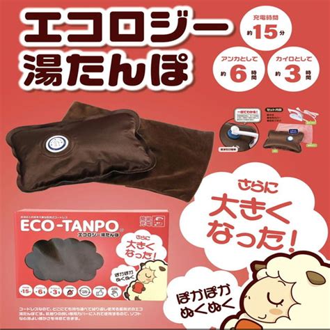 エコロジー湯たんぽ エコタンポ 蓄熱式 湯たんぽ 充電式 お湯の入れ替え不要 電気あんか ゆたんぽ エコ コードレス 蓄熱 電気カイロ